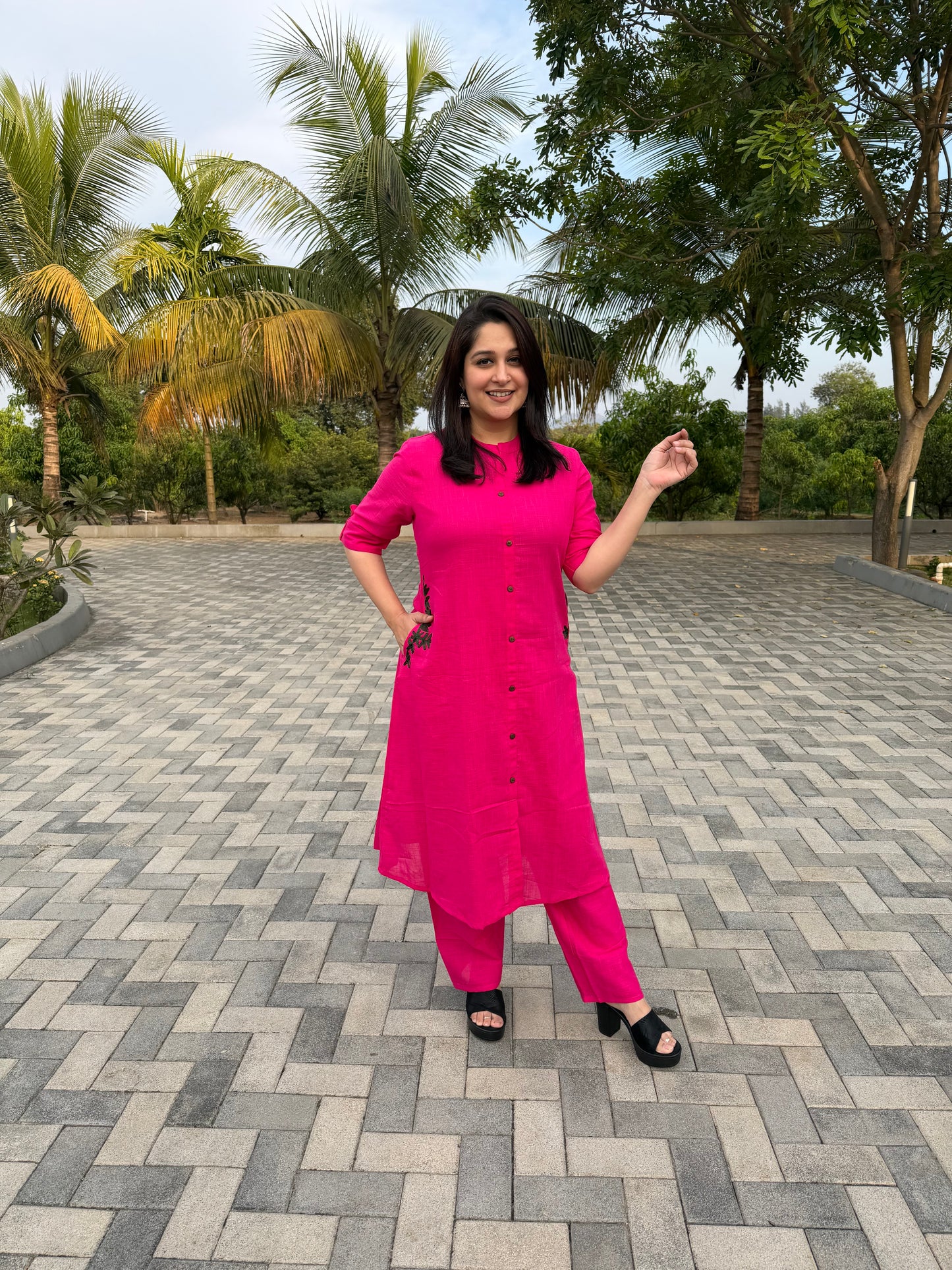 Reya Co-Ord Pink Color – Label DKI