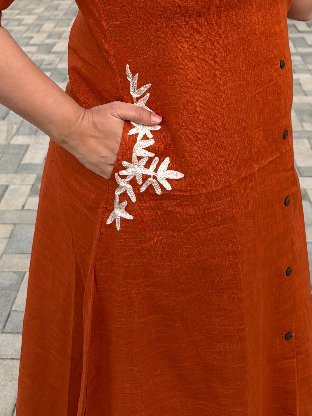 Reya Co-Ord Set Rust Orange – Label DKI